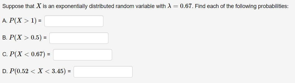 Solved Suppose that X is an exponentially distributed random | Chegg.com
