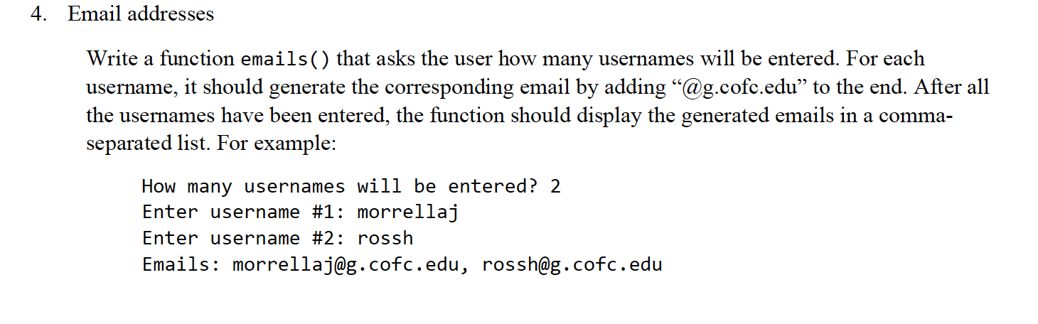 Solved Using Python: Make sure to use meaningful variable | Chegg.com