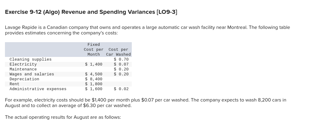 Solved Required: Calculate the company's revenue and | Chegg.com