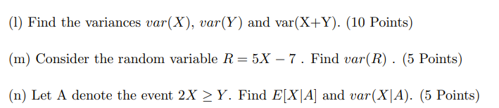 Solved 1-) Random variables X and Y have the joint PMF | Chegg.com