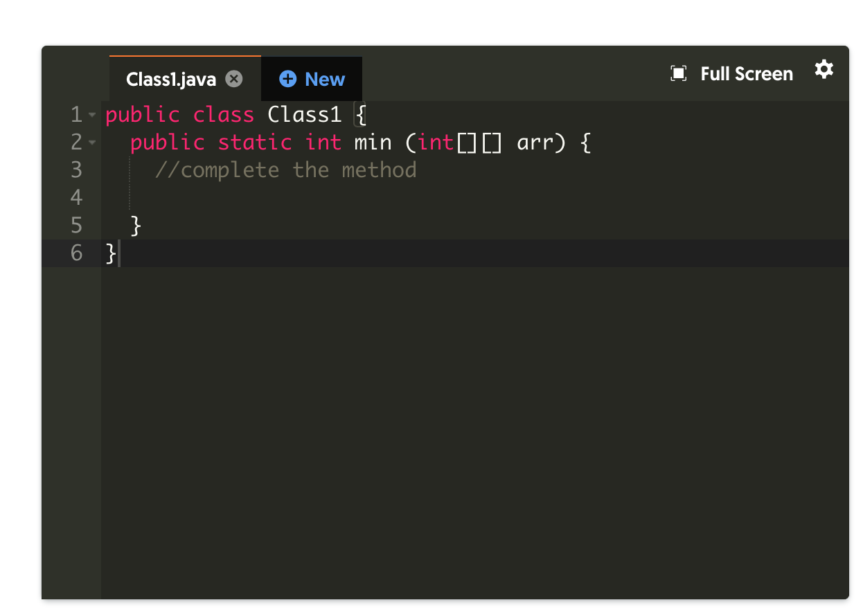Solved Write A Static Method Called Min That Will Take In A 5238