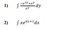 Solved PART IV. Integration Evaluate the integral. The | Chegg.com