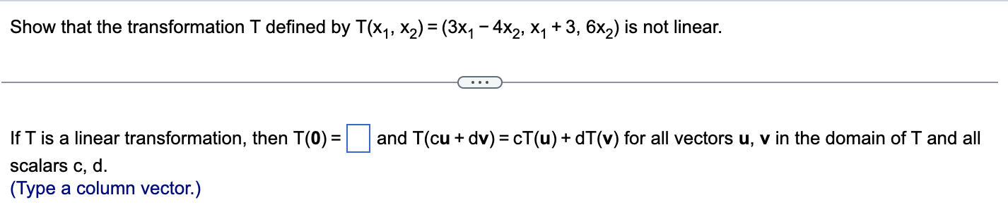 Solved Let T:R2→R2 be a linear transformation that maps | Chegg.com