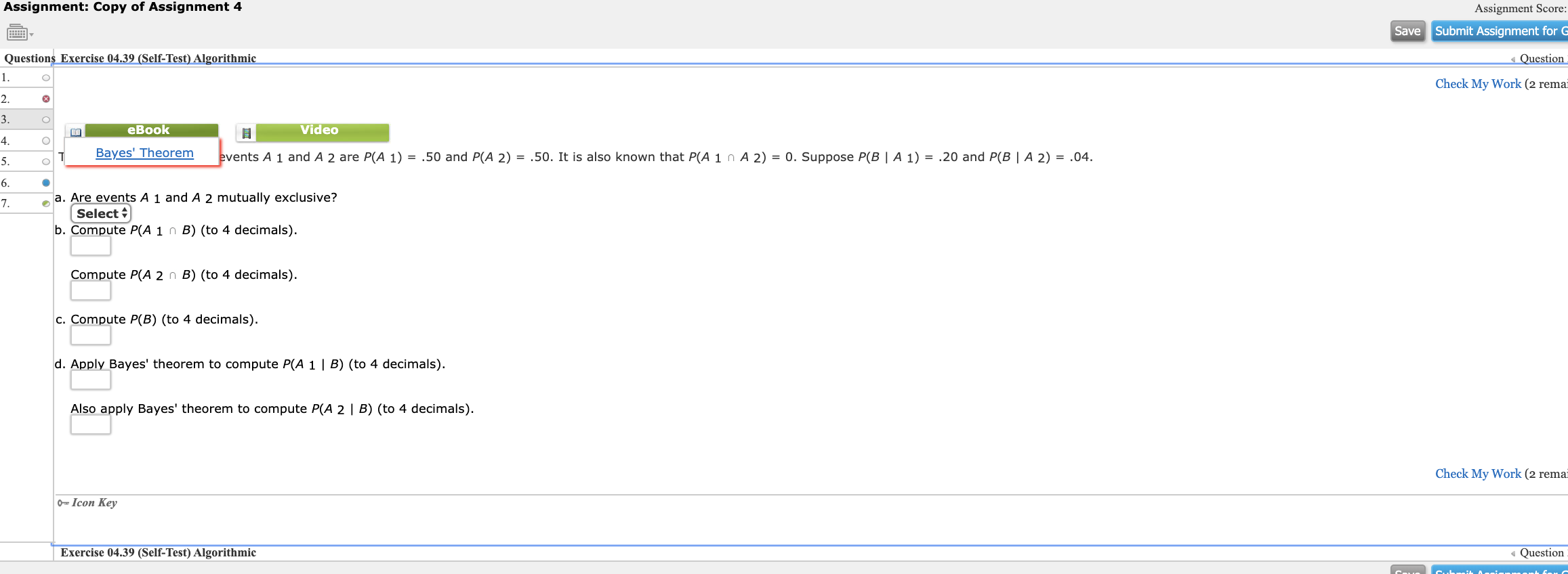 Solved Assignment: Copy of Assignment 4 Assignment Score: | Chegg.com