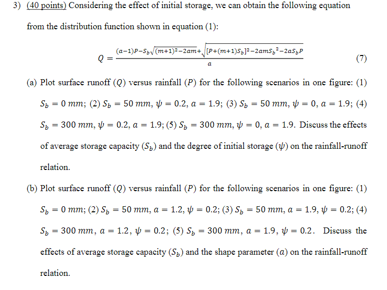 Solved (40 points) Considering the effect of initial | Chegg.com