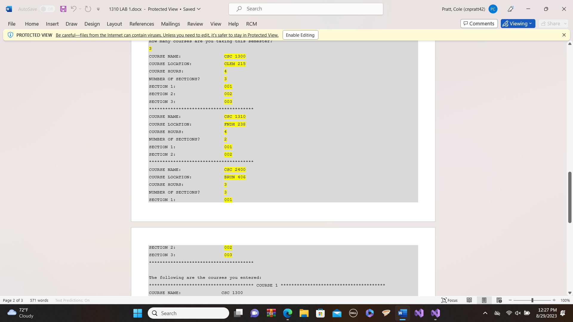 Solved SECTION 2: SECTION 3: 002003 The following are the | Chegg.com