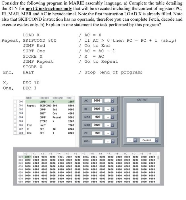 SOLVE THIS QUESTION DOWN BELOW > >>>>>>>>ALL THE | Chegg.com