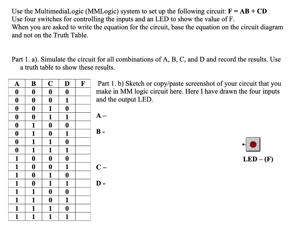 Solved Use the MultimediaLogic (MMLogic) system to set up | Chegg.com