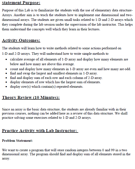 Solved statement Purpose: Purpose of this Lab is to | Chegg.com