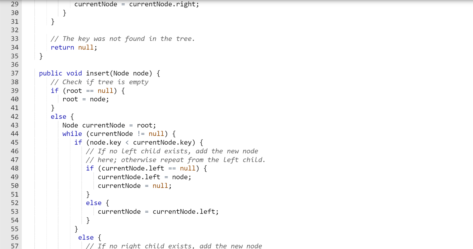 Complete the code for a method to the Binary Search | Chegg.com