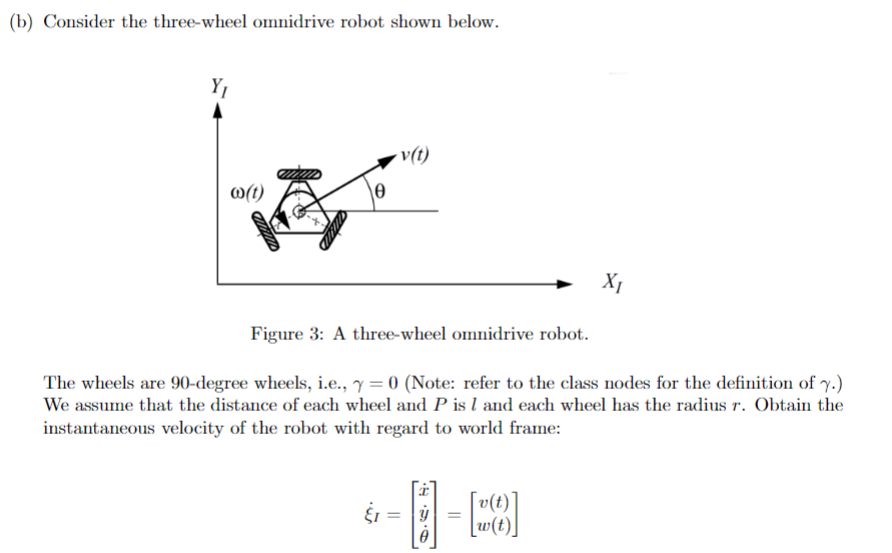 Solved a) For the above differential-drive robot with a | Chegg.com
