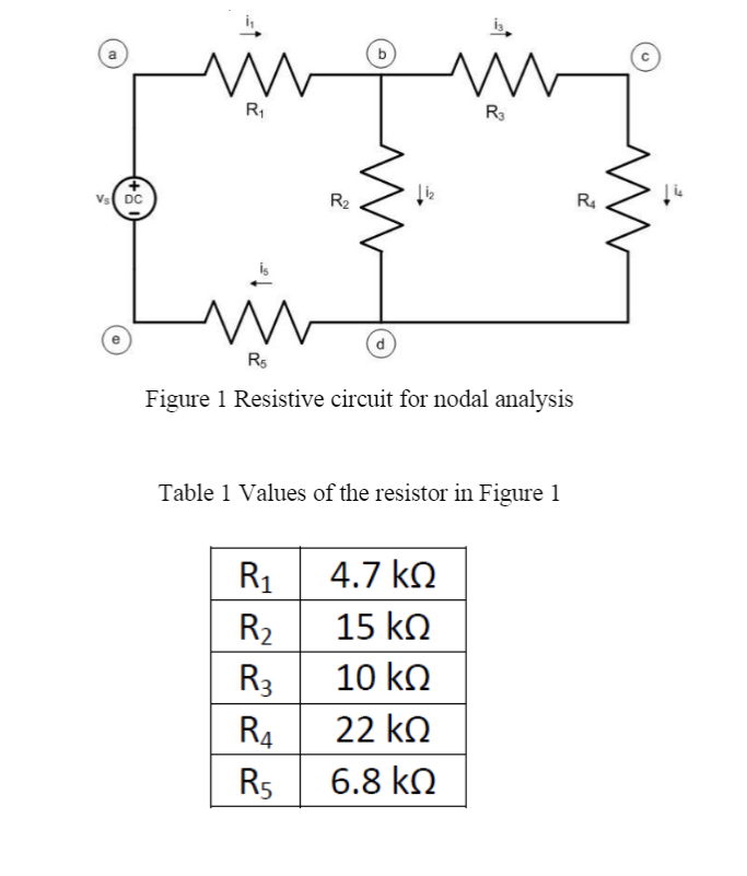 Solved Calculate all the component currents (i1 through i5), | Chegg.com