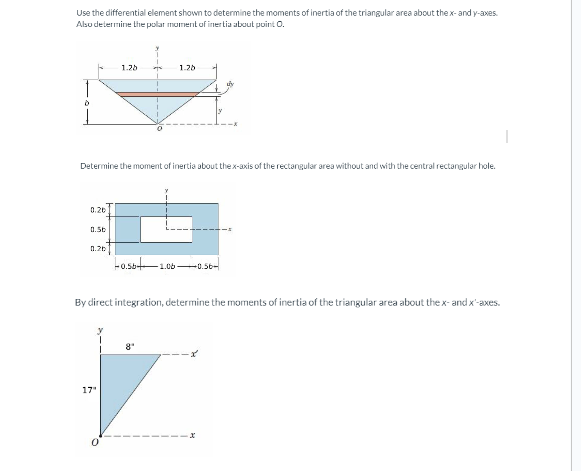 Solved Use the differential element shown to determine the | Chegg.com