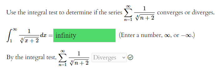 Solved Use the integral test to determine if the series | Chegg.com