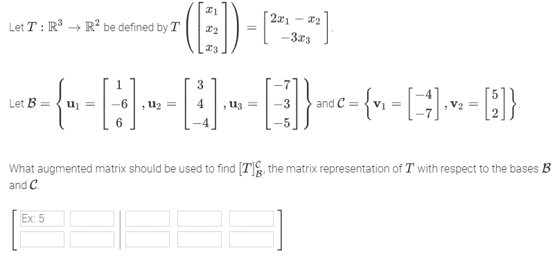 Solved Let T:R3→R2 be defined by | Chegg.com