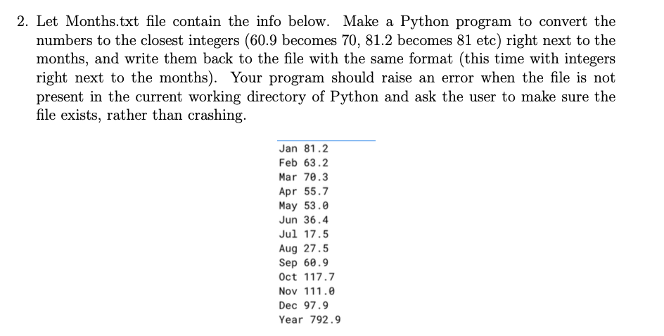 Solved USE PYTHON 3: Please use any lists, tuples, or | Chegg.com