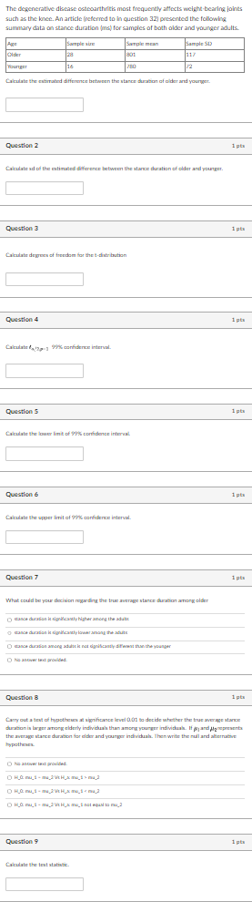 The desenerative dibease ostcoarthritis most | Chegg.com