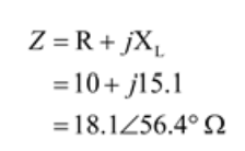 Solved Z=R+ jXL R = 10+ j15.1 = 18.1256.4° 2 | Chegg.com