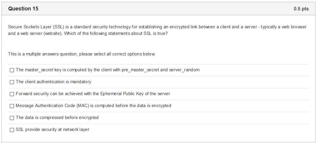Solved Question 13 0.5 pts SHA-3 (Secure Hash Algorithm 3) | Chegg.com