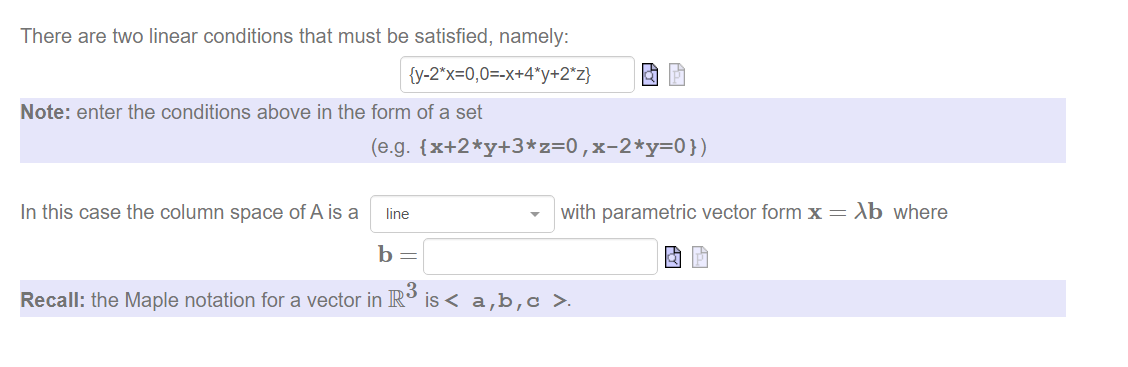 Solved For the matrix A=⎝⎛2464812246⎠⎞ the set S={b∈R3:b=Ax | Chegg.com