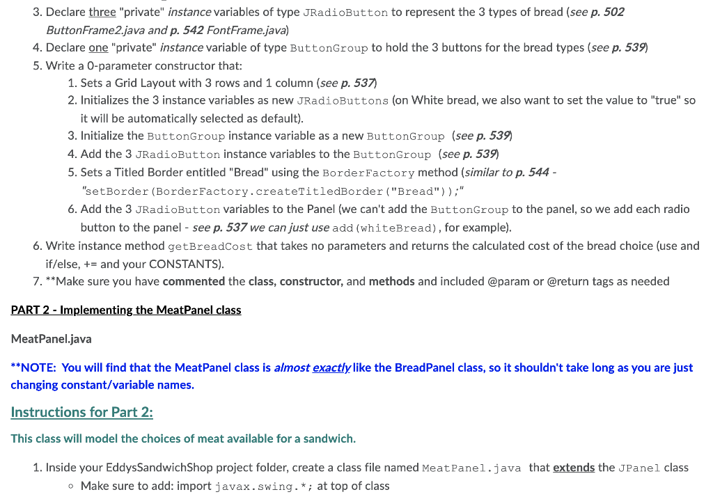 Solved Chapter 10-11 Programming Project Graphical User | Chegg.com
