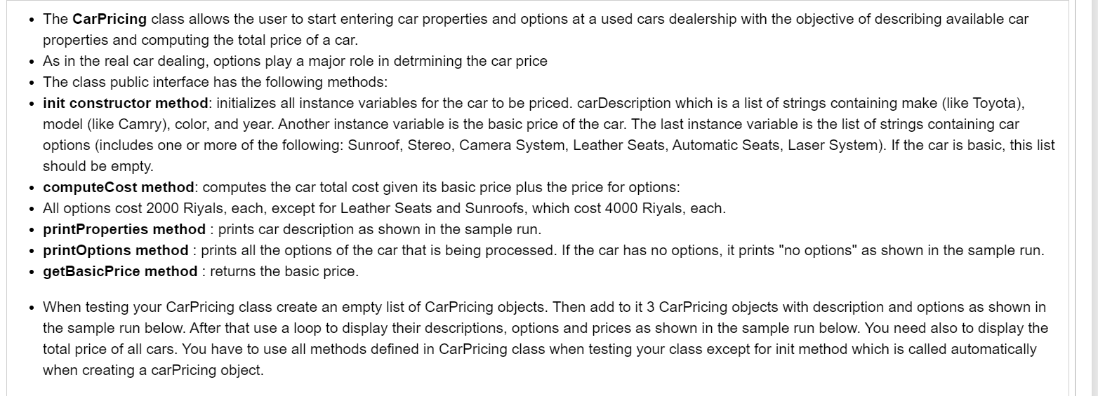 Solved Classes . A class describes objects with the same | Chegg.com
