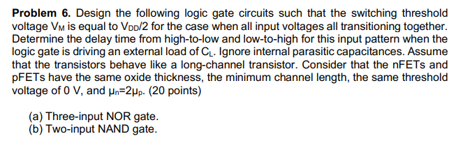 Problem 6. Design the following logic gate circuits | Chegg.com