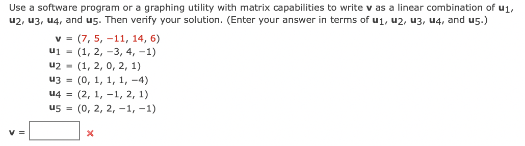 Solved Use a software program or a graphing utility with | Chegg.com