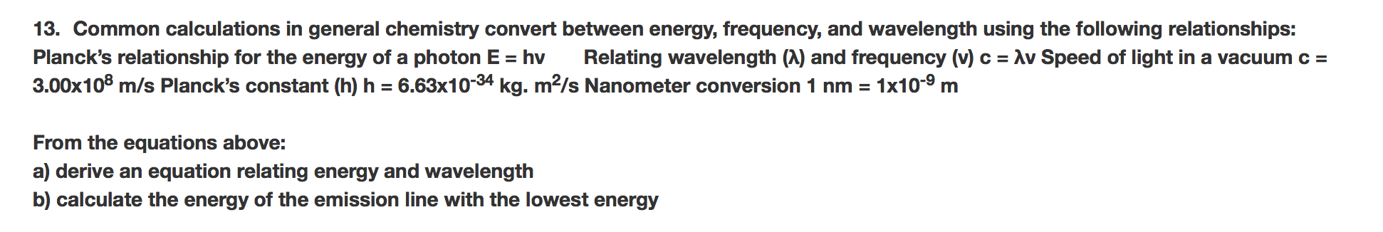 Solved Common calculations in general chemistry convert | Chegg.com