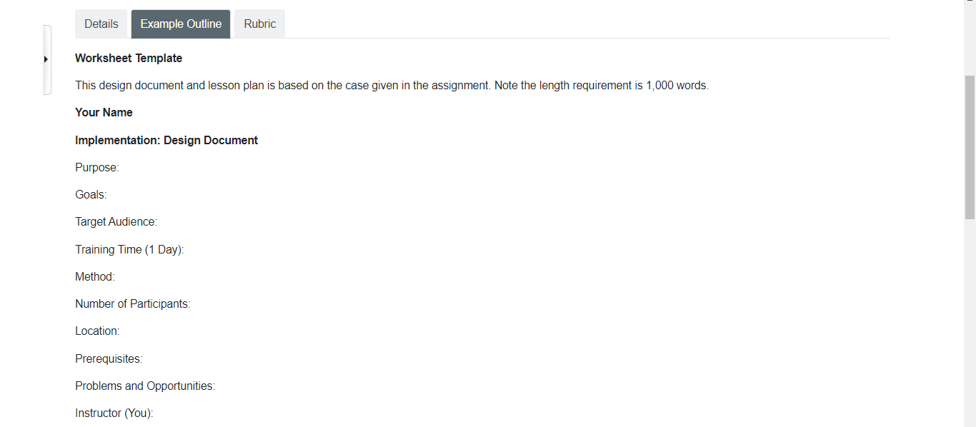 Unit 6 Assignment: Design/Develop/lmplement: Design | Chegg.com