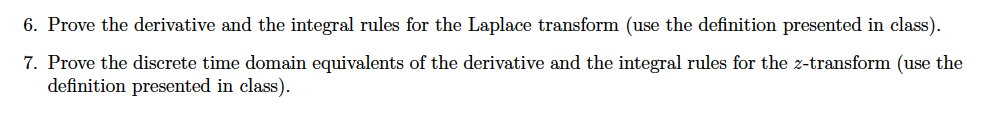 Solved 6. Prove the derivative and the integral rules for | Chegg.com