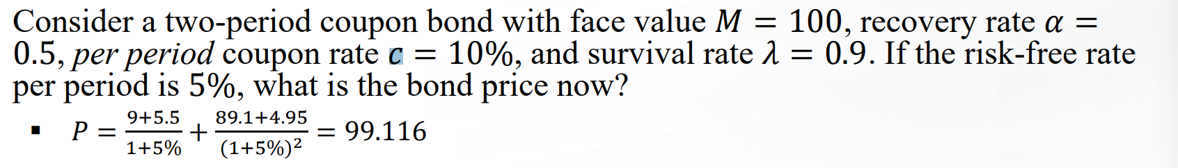 Solved Consider a two-period coupon bond with face value | Chegg.com