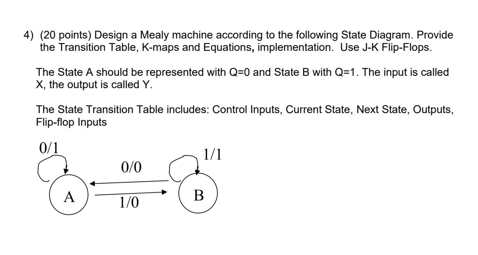 Solved 4) (20 points) Design a Mealy machine according to | Chegg.com