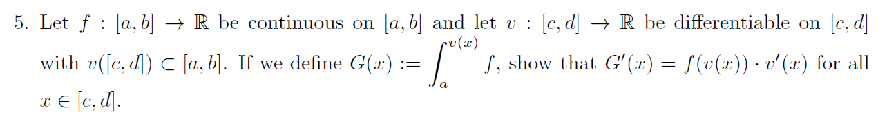 Solved 5. Let f:[a,b]→R be continuous on [a,b] and let | Chegg.com