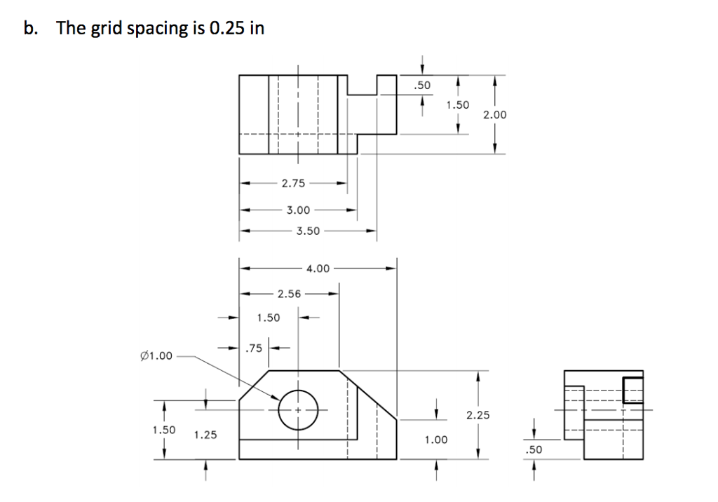 Solved From the Multiview drawings, create an accurate | Chegg.com
