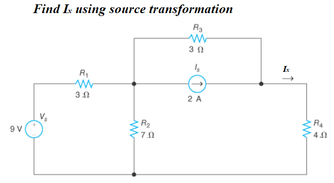 Solved Find Ix using source transformation R3 w 322 Is R1 A | Chegg.com Solved Find Ix using source transformation R3 w 322 Is R1 A | Chegg.com
