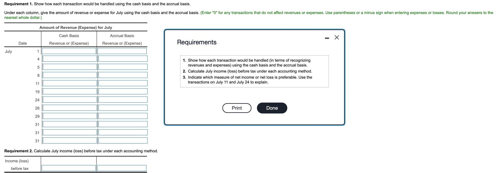 Solved Requirement 1. Show how each transaction would be | Chegg.com