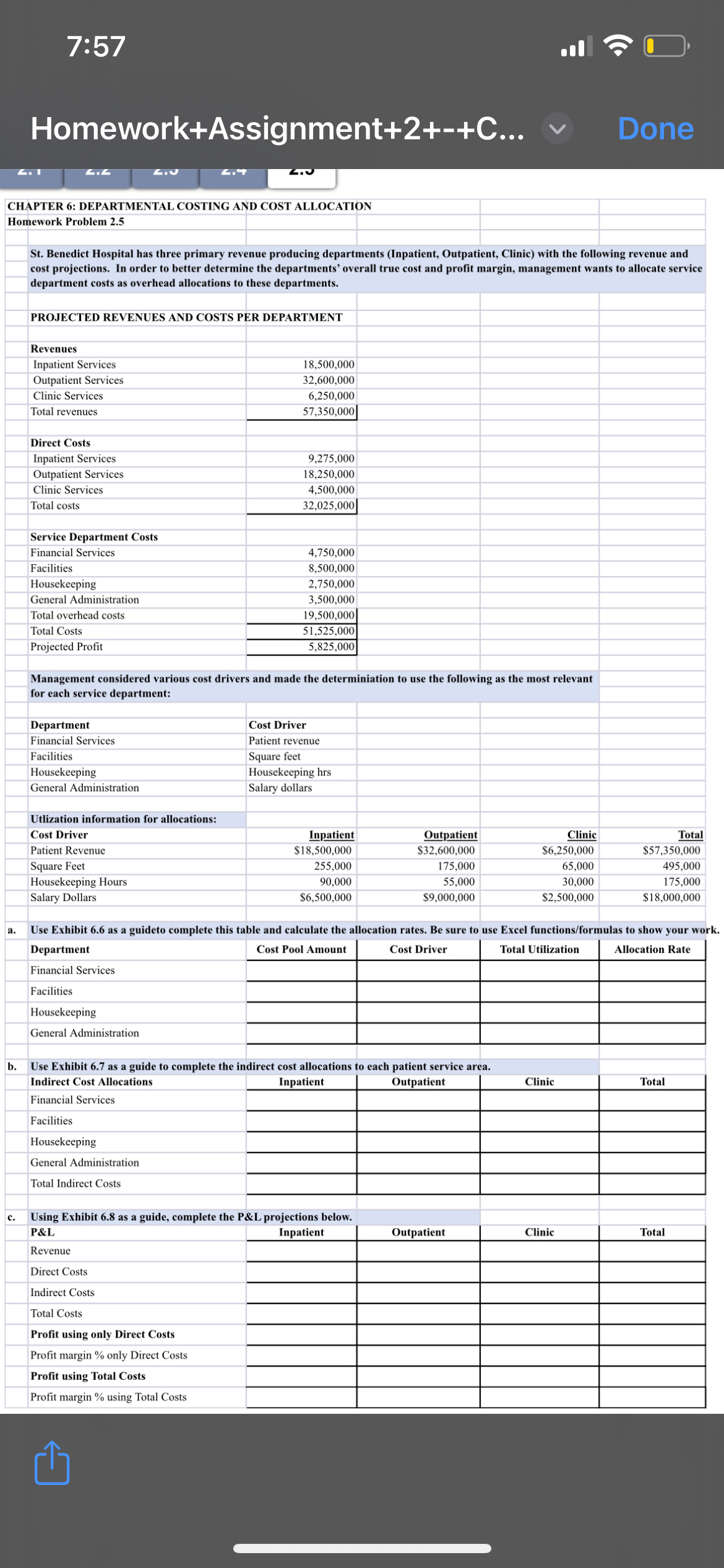Solved fill in the blanks and show formulas used | Chegg.com