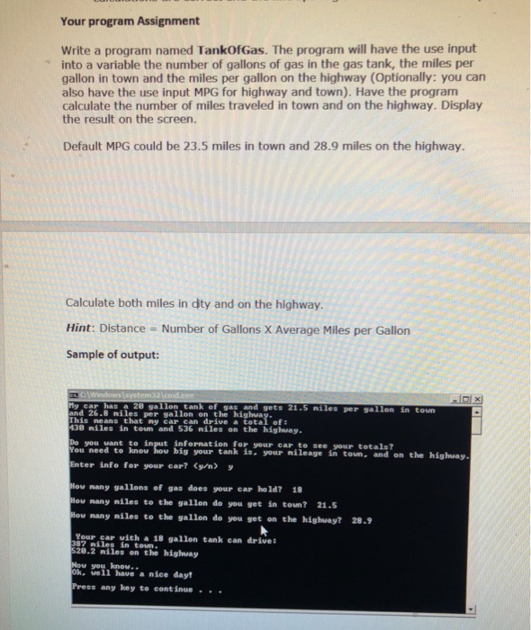 Solved Your program Assignment Write a program named | Chegg.com
