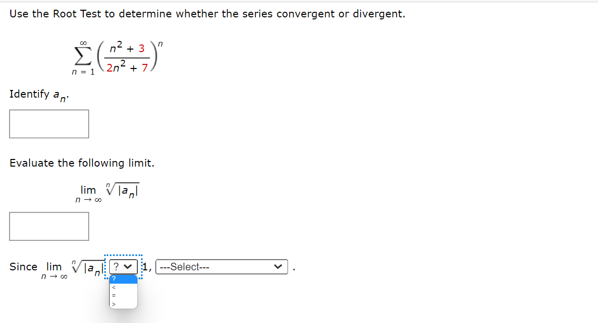 Solved Use the Root Test to determine whether the series | Chegg.com