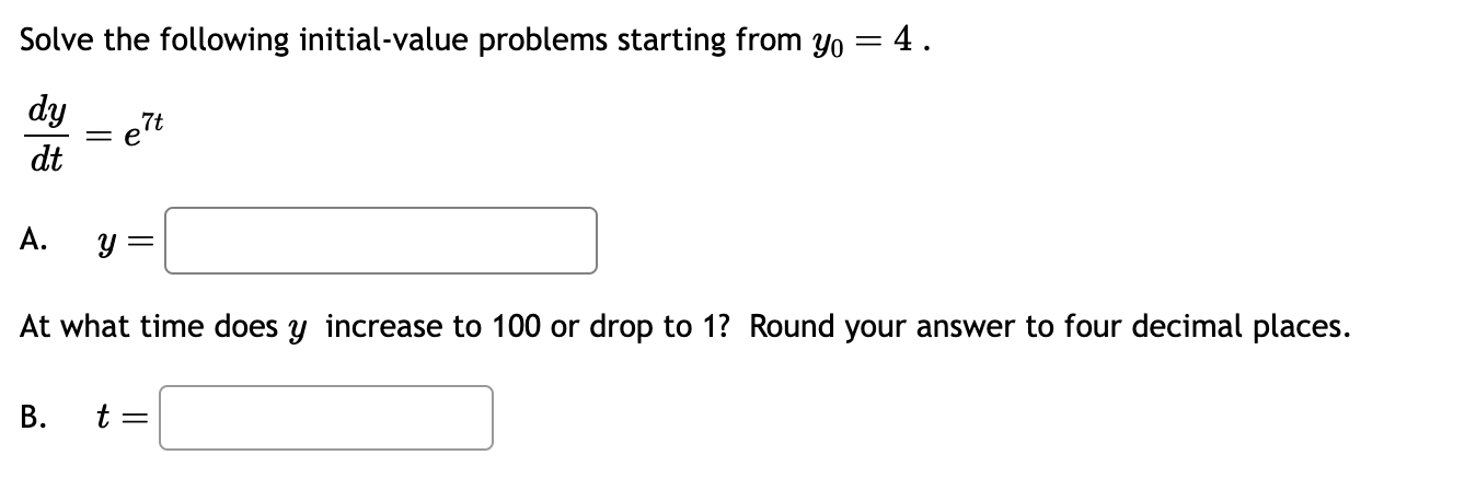 Solved Solve the following initial-value problems starting | Chegg.com