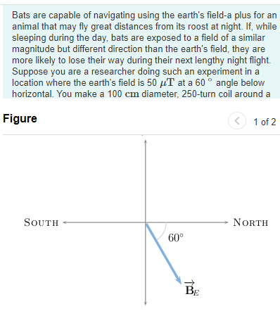 Solved Bats are capable of navigating using the earth's | Chegg.com