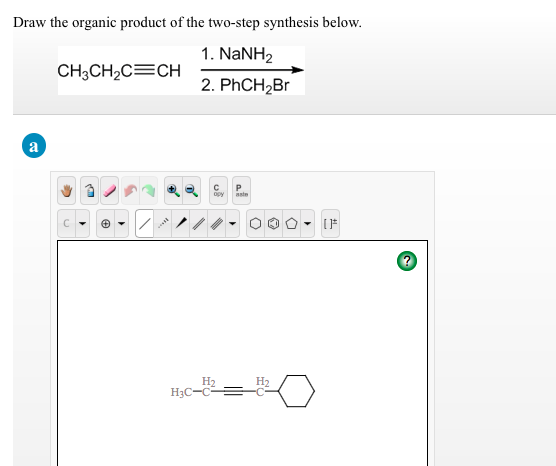 Solved b Now draw a structure for the organic intermediate | Chegg.com