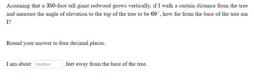 Solved Assuming that a 350 -foot tall giant redwood grows | Chegg.com
