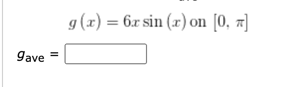 Solved Find the average value gave of the function g on the | Chegg.com