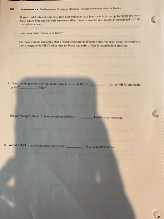 Solved Experiment 13 Advance Study Assignment: The | Chegg.com