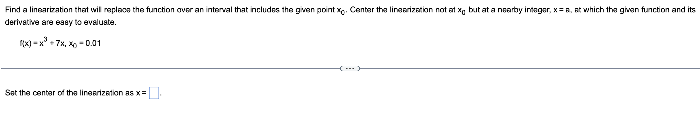 Solved Find a linearization that will replace the function | Chegg.com