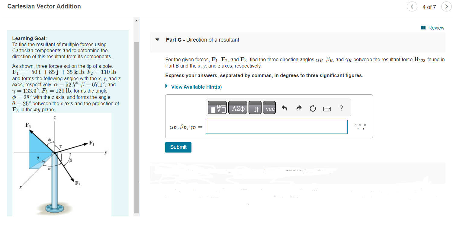Solved Learning Goal: To find the resultant of multiple | Chegg.com