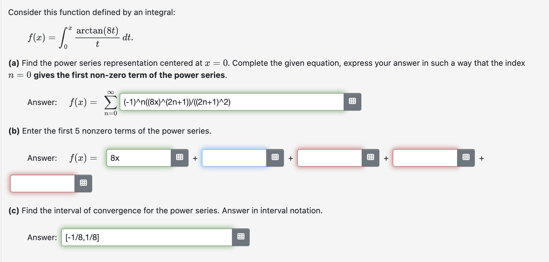 Solved Consider this function defined by an integral: | Chegg.com