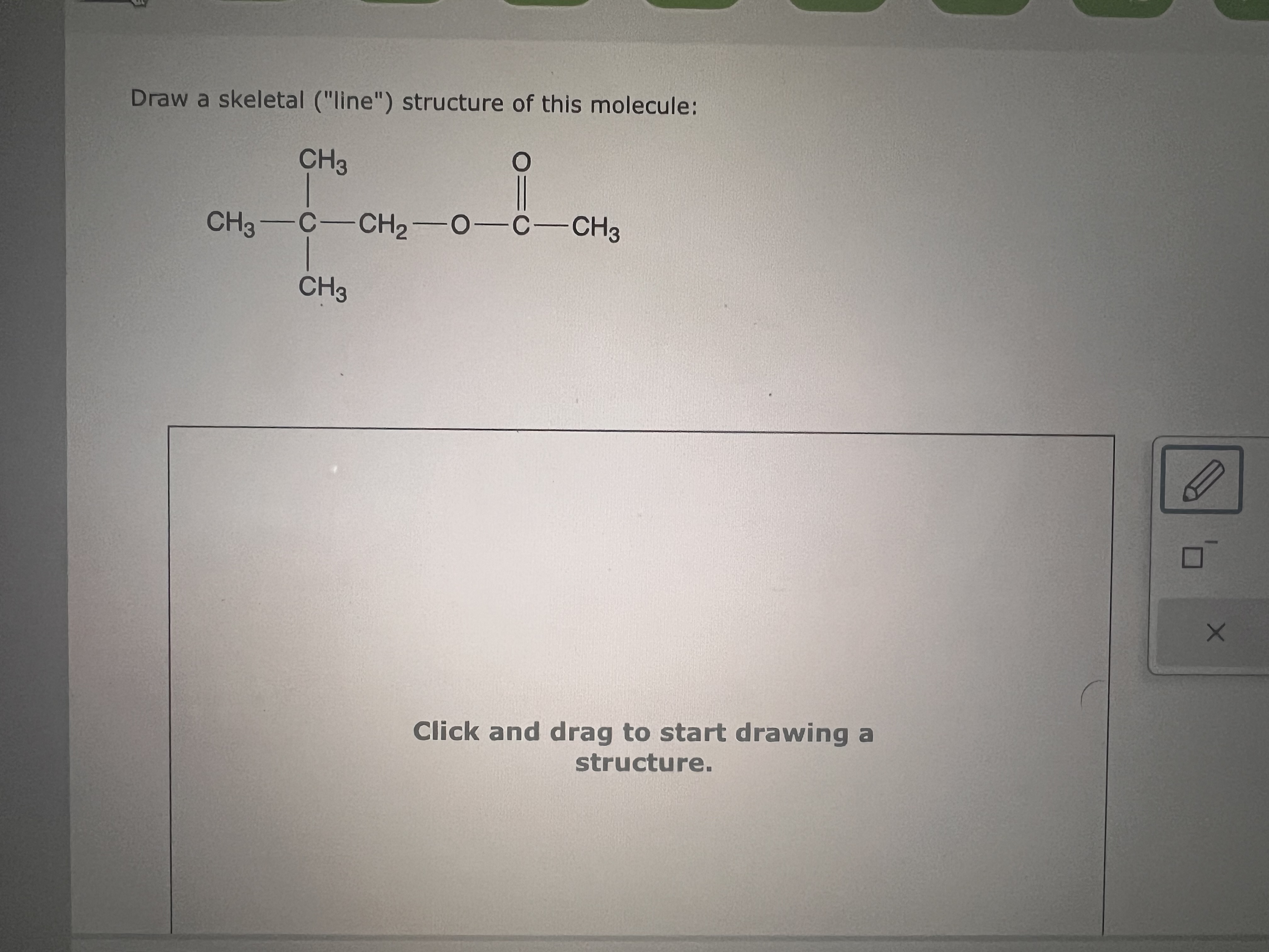 Draw a skeletal ("line") ﻿structure of this | Chegg.com